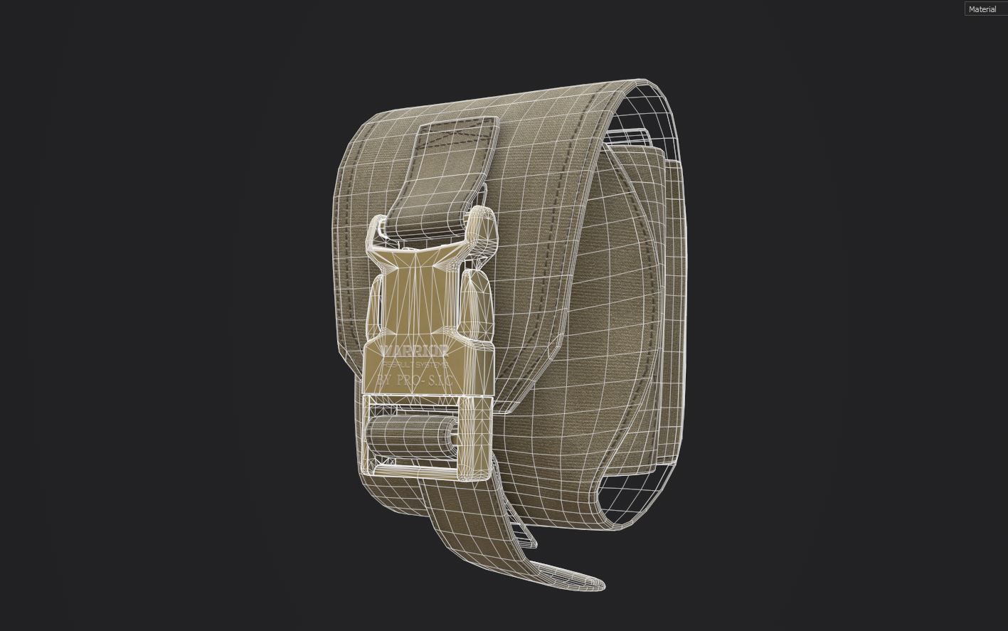 3D model Fabric Frag Pouch VR / AR / low-poly | CGTrader