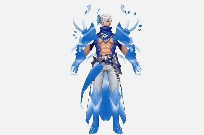3D model Futuristic ice Man Character VR / AR / low-poly | CGTrader