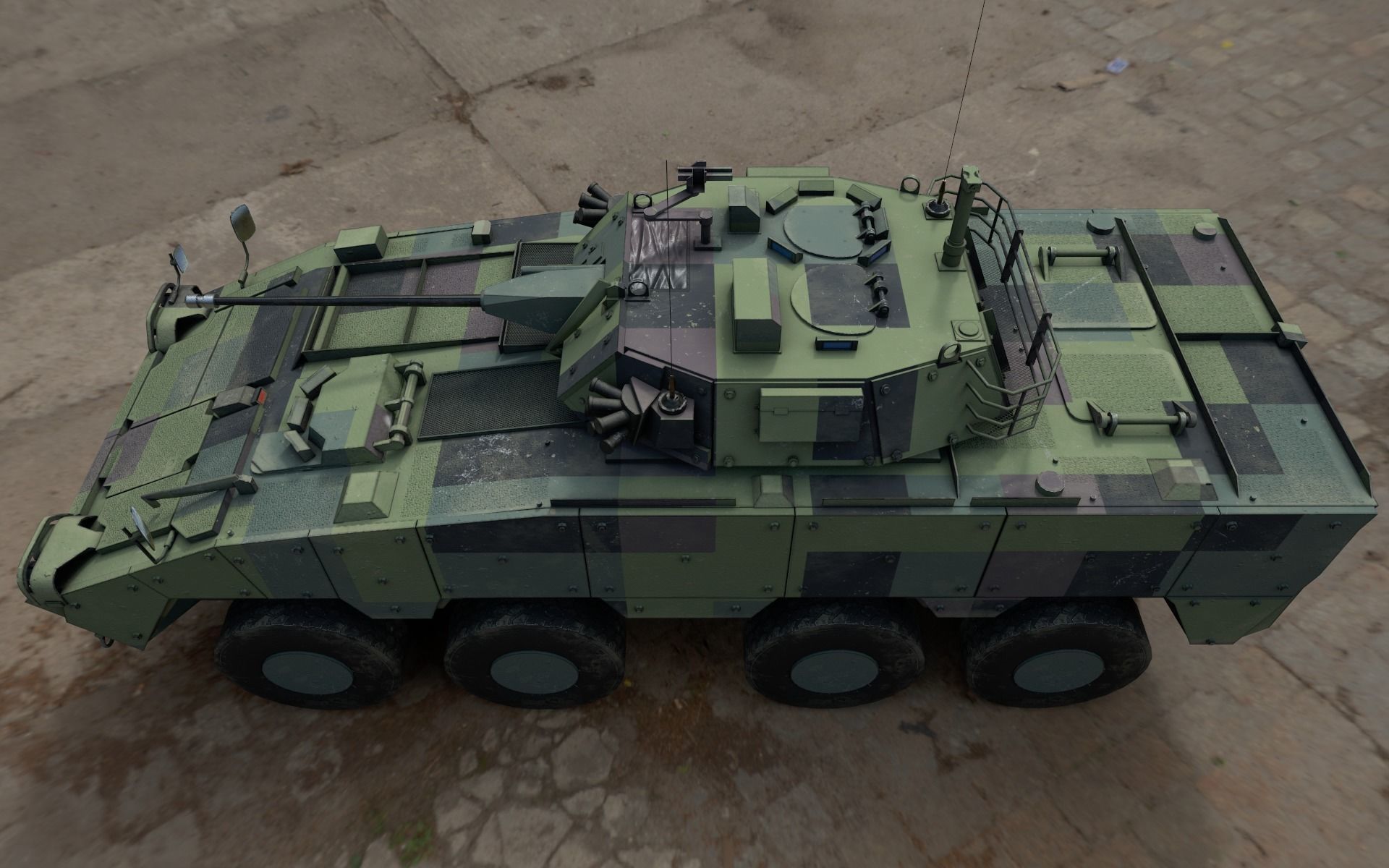 3D model CM34 Clouded Leopard Armoured Vehicle VR / AR / low-poly ...