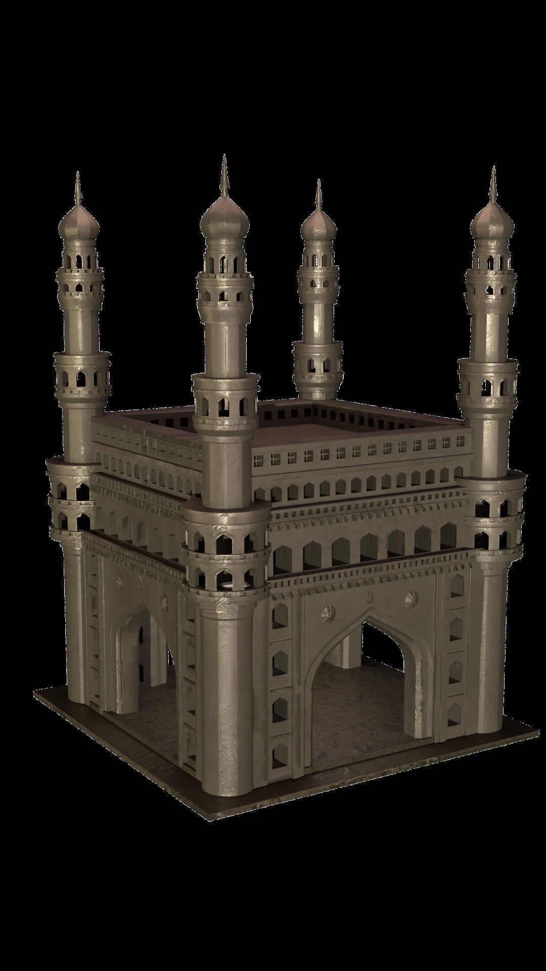3D model Charminar hyderabad castle VR / AR / low-poly | CGTrader