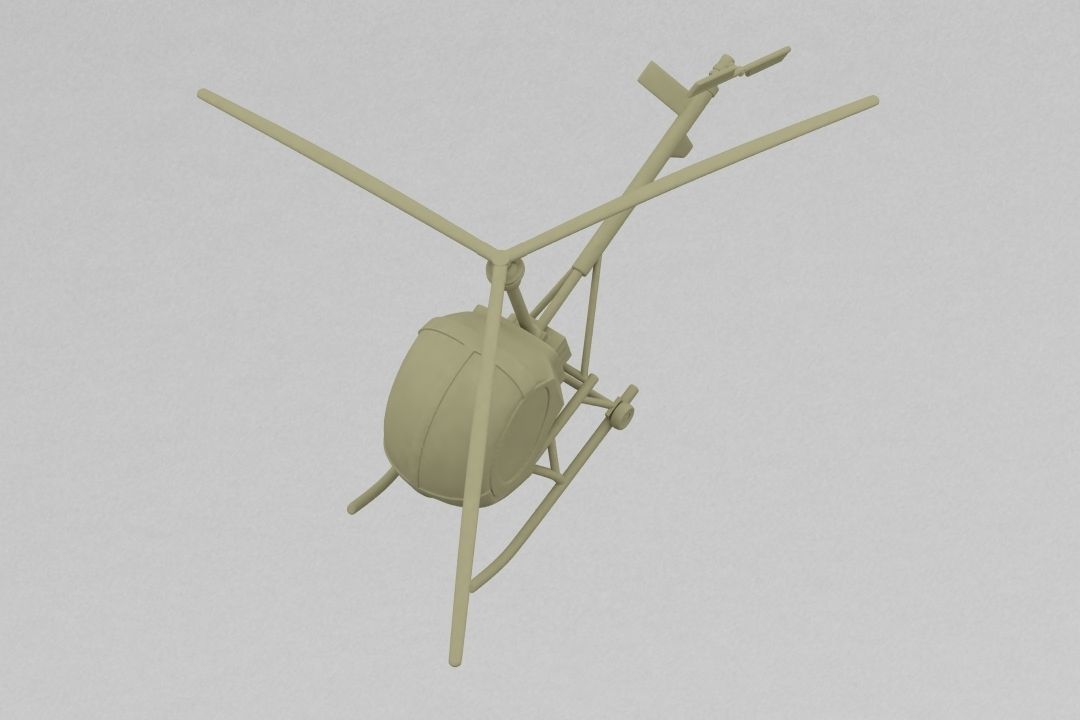 helicopter 3D model 3D printable | CGTrader