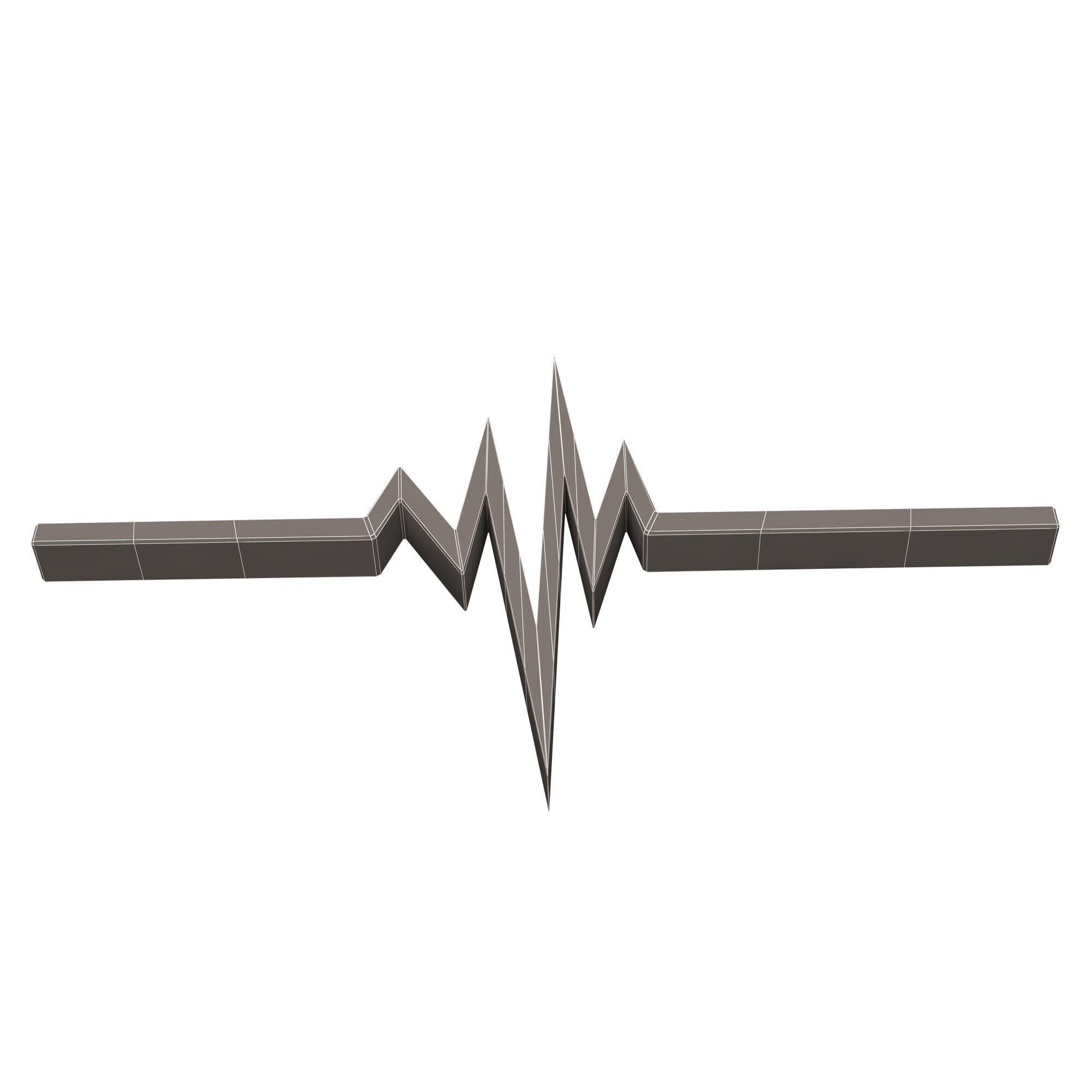 3D model Pulse Symbol VR / AR / low-poly | CGTrader