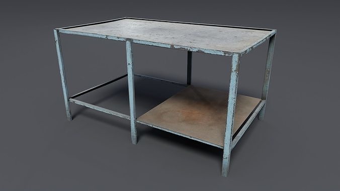 3D model Metal locksmith table - Low-poly VR / AR / low-poly | CGTrader