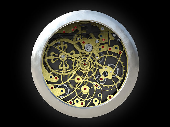 3D model Watch mechanism 2 VR / AR / low-poly | CGTrader
