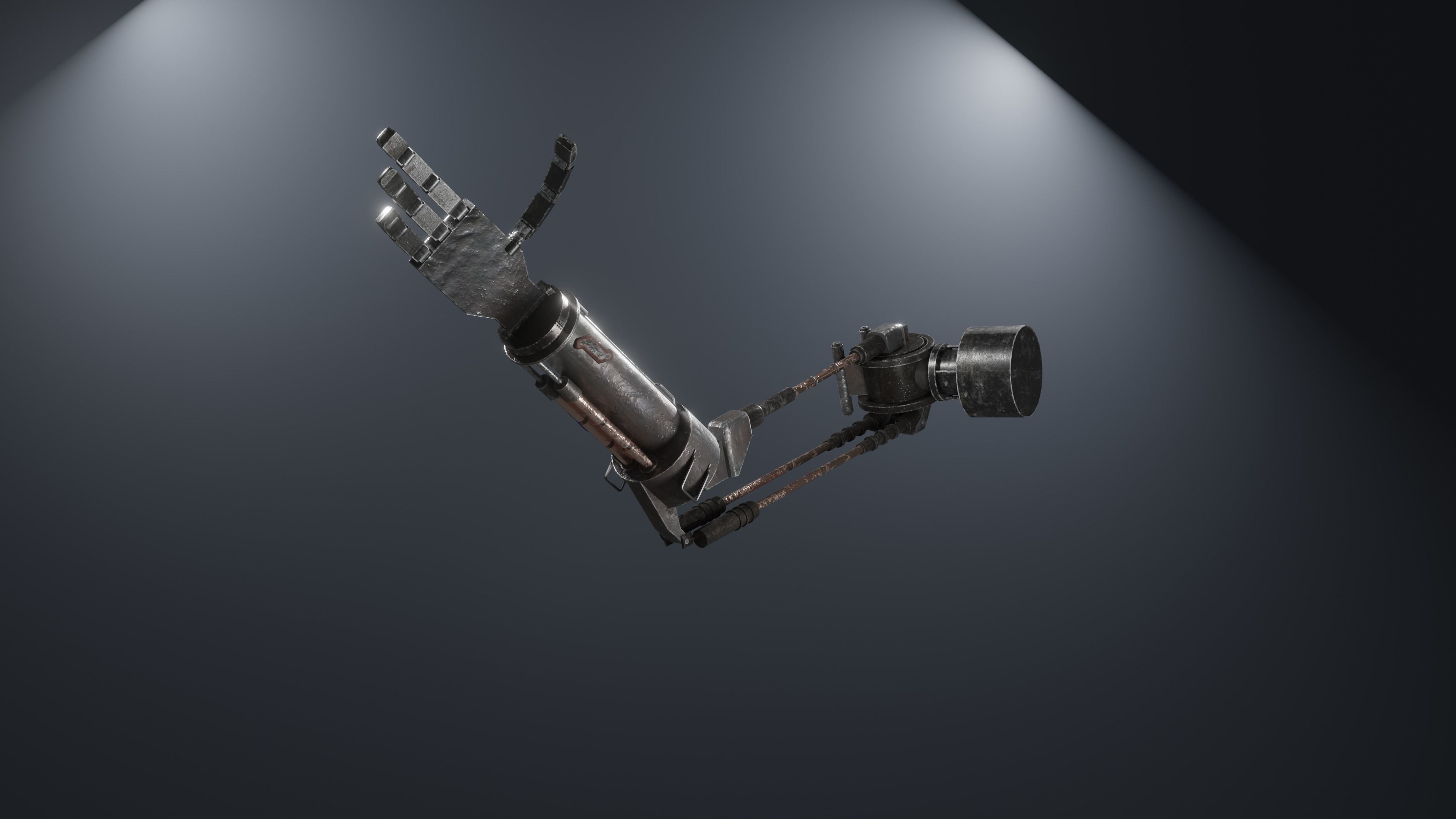 3D model Prosthetic trash arm VR / AR / low-poly | CGTrader