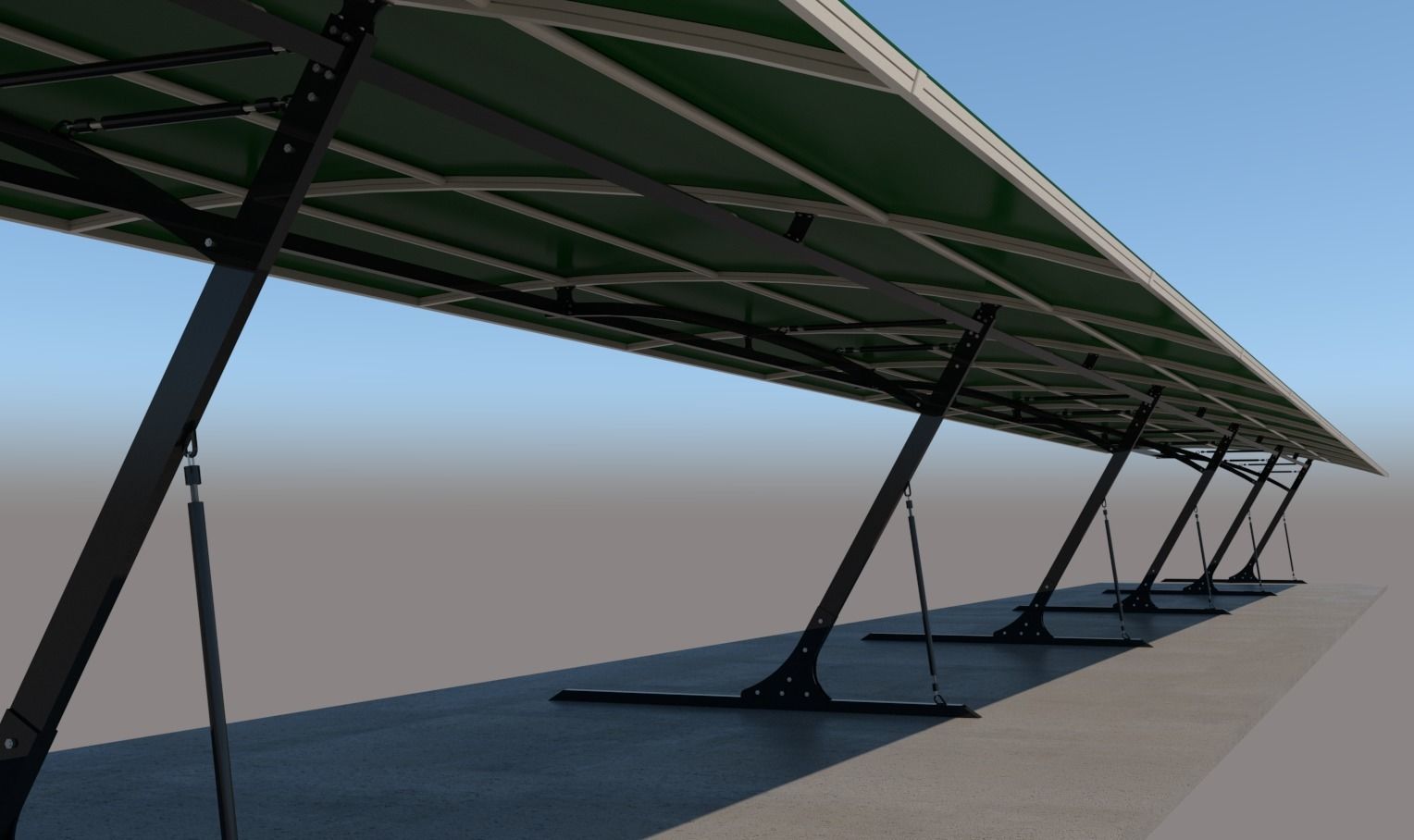 New Design Metal Carport 3D model 3D model | CGTrader