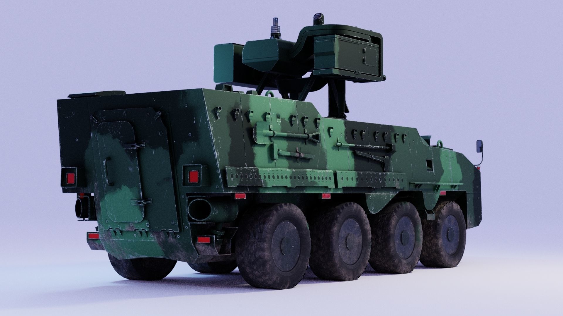 3D model Pandur II 8x8 - Blender Asset VR / AR / low-poly | CGTrader