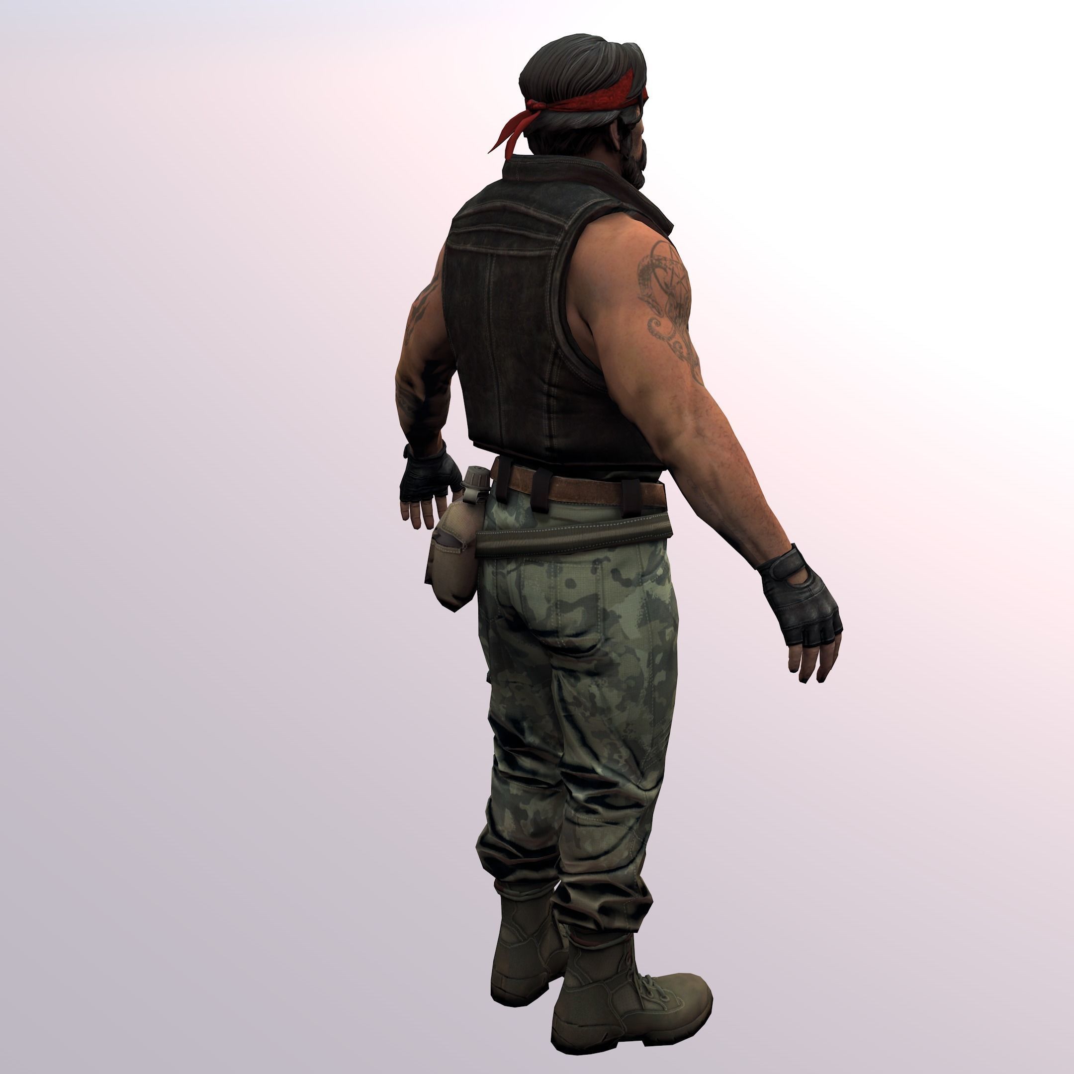 Agent from the game CSGO Cresswater Lean partisans 3D model | CGTrader