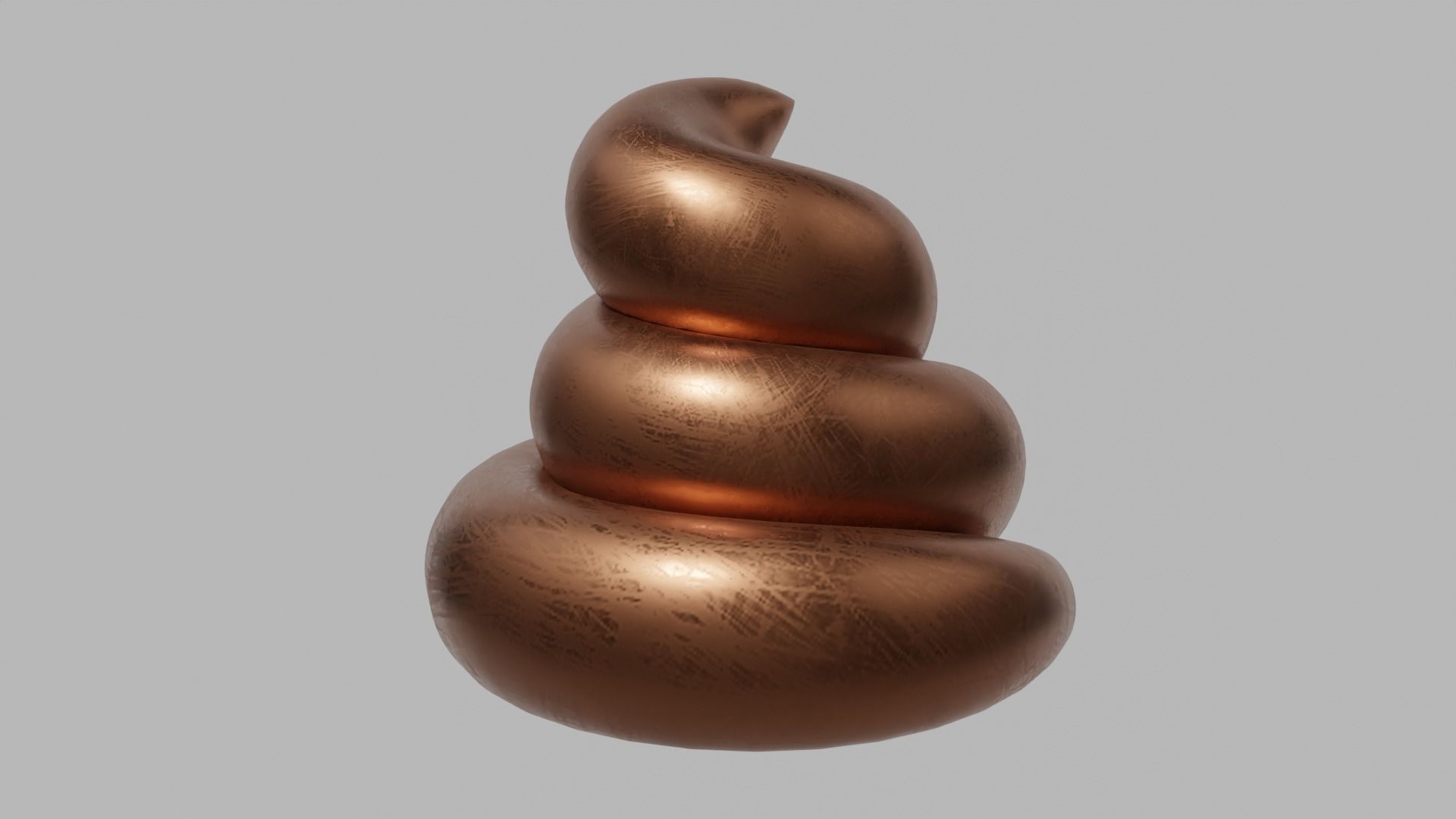 3D model Poo poop 3D model Bronze VR / AR / low-poly | CGTrader