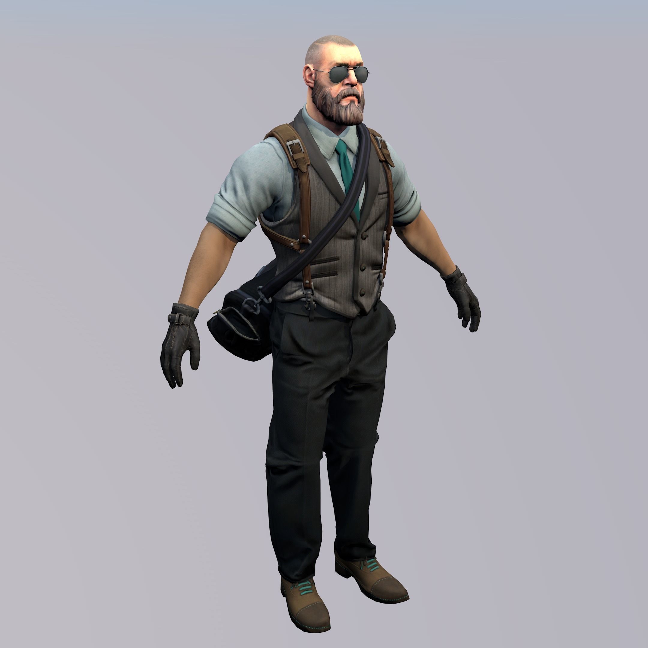 Agent from the game CSGO Tiny Kev Professional 3D model | CGTrader