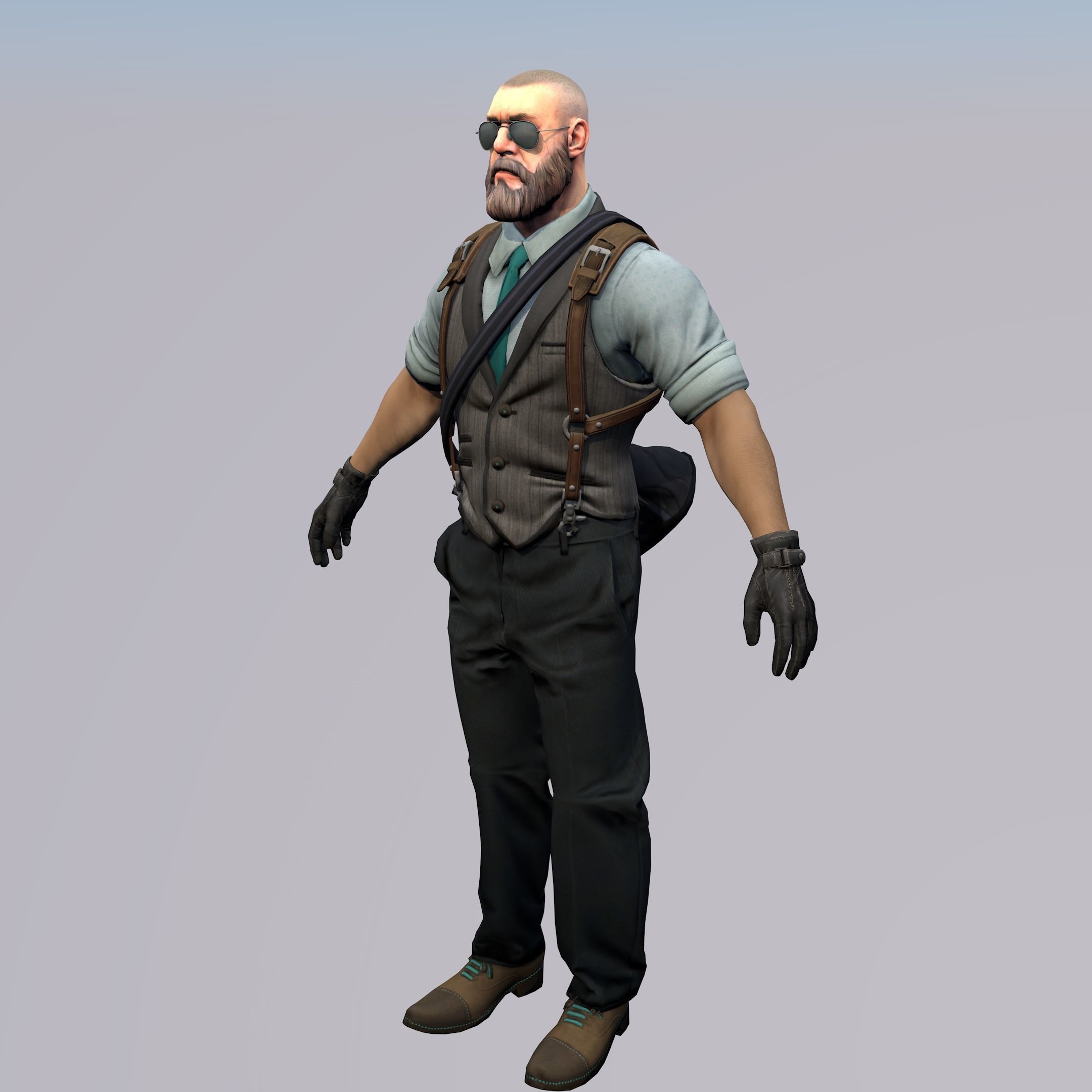 Agent from the game CSGO Tiny Kev Professional 3D model | CGTrader
