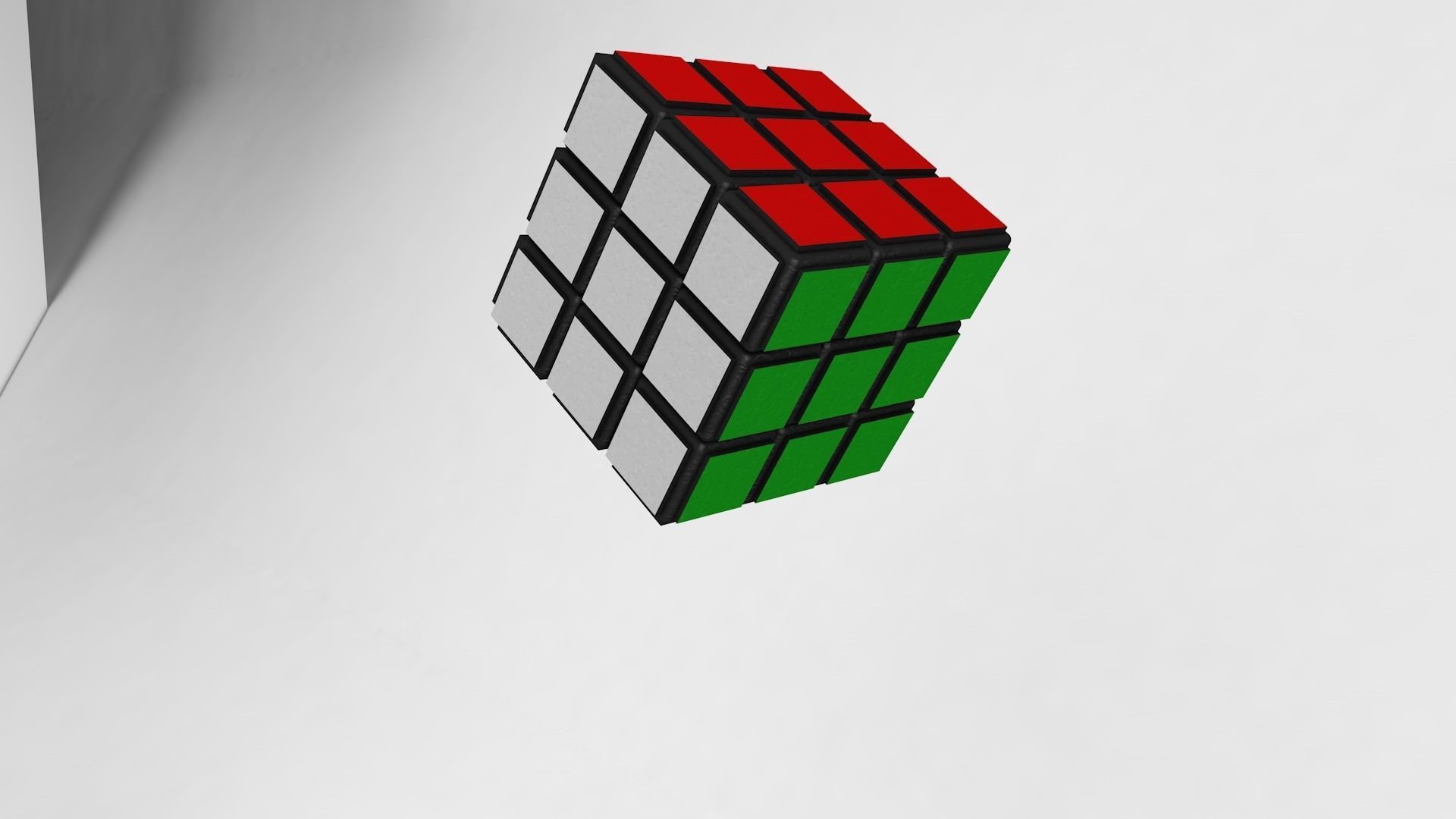 3d Rubiks cube with moving parts animatable free VR / AR / low-poly 3D ...