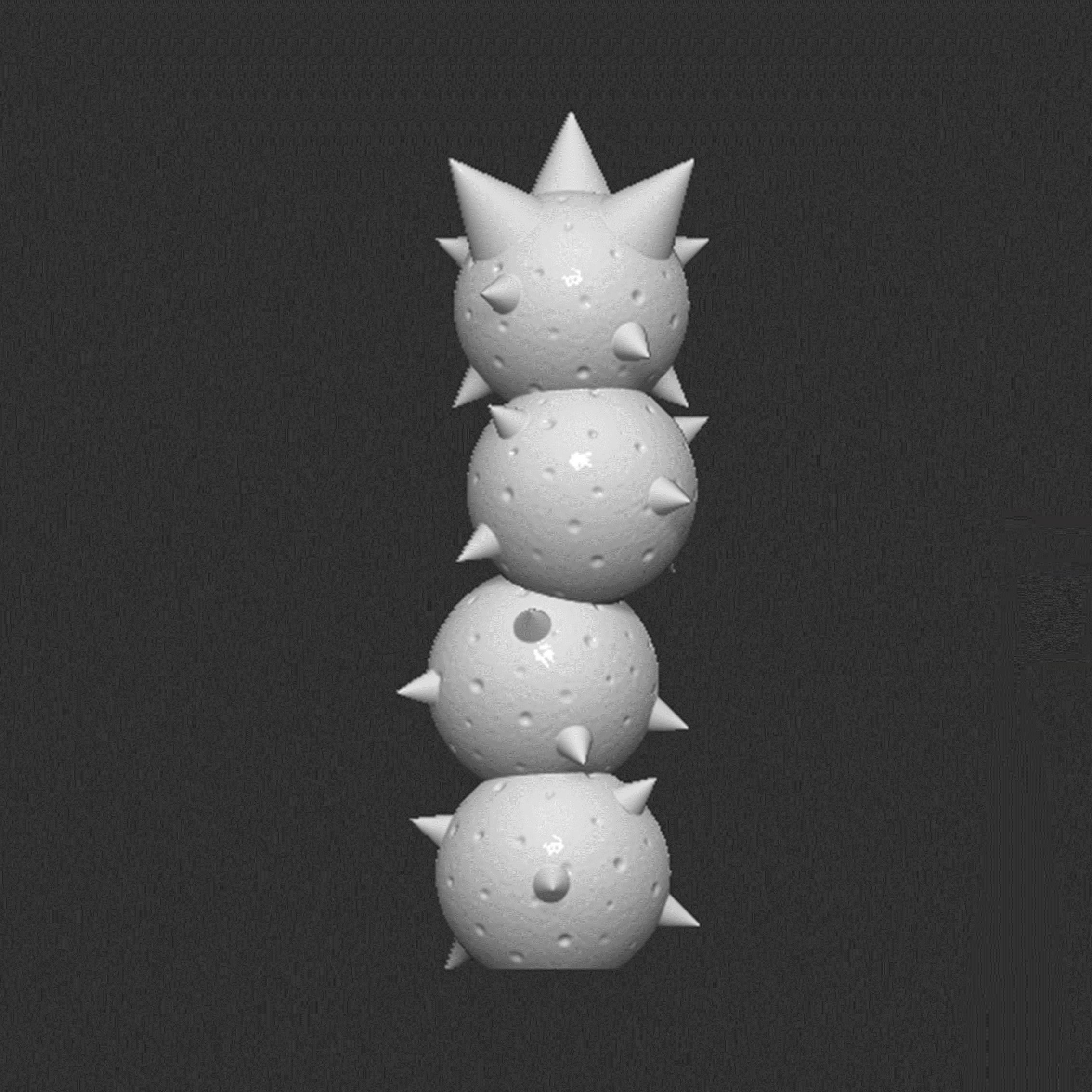 Pokey Mario Enemy 3D model 3D printable | CGTrader