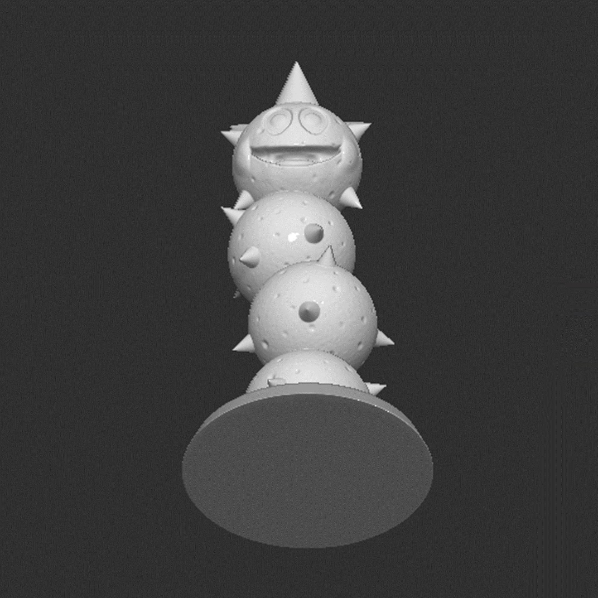 Pokey Mario Enemy Based 3D model 3D printable | CGTrader