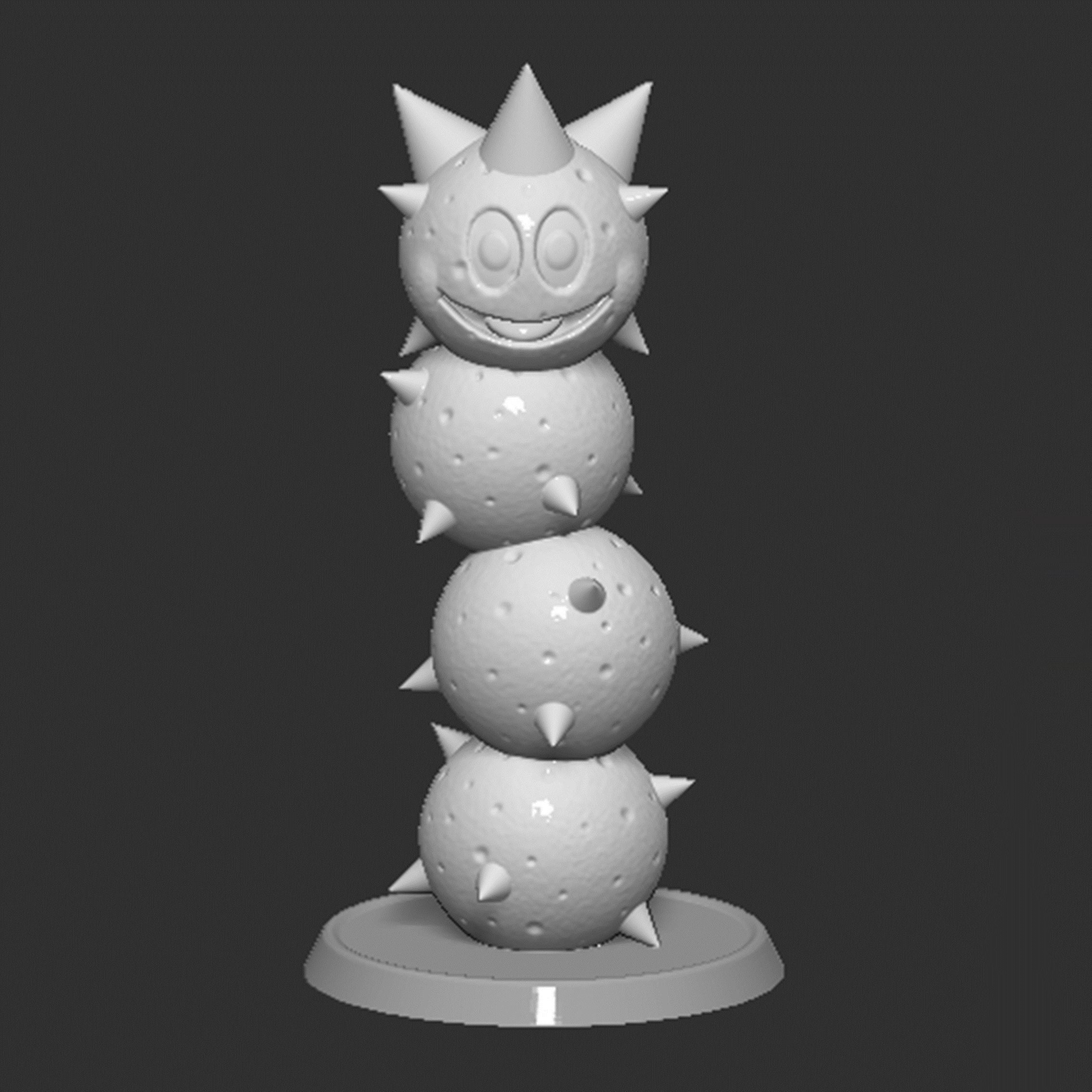 Pokey Mario Enemy Based 3D model 3D printable | CGTrader
