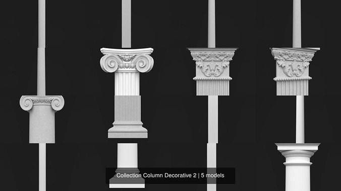 Collection Column Decorative 2 | CGTrader
