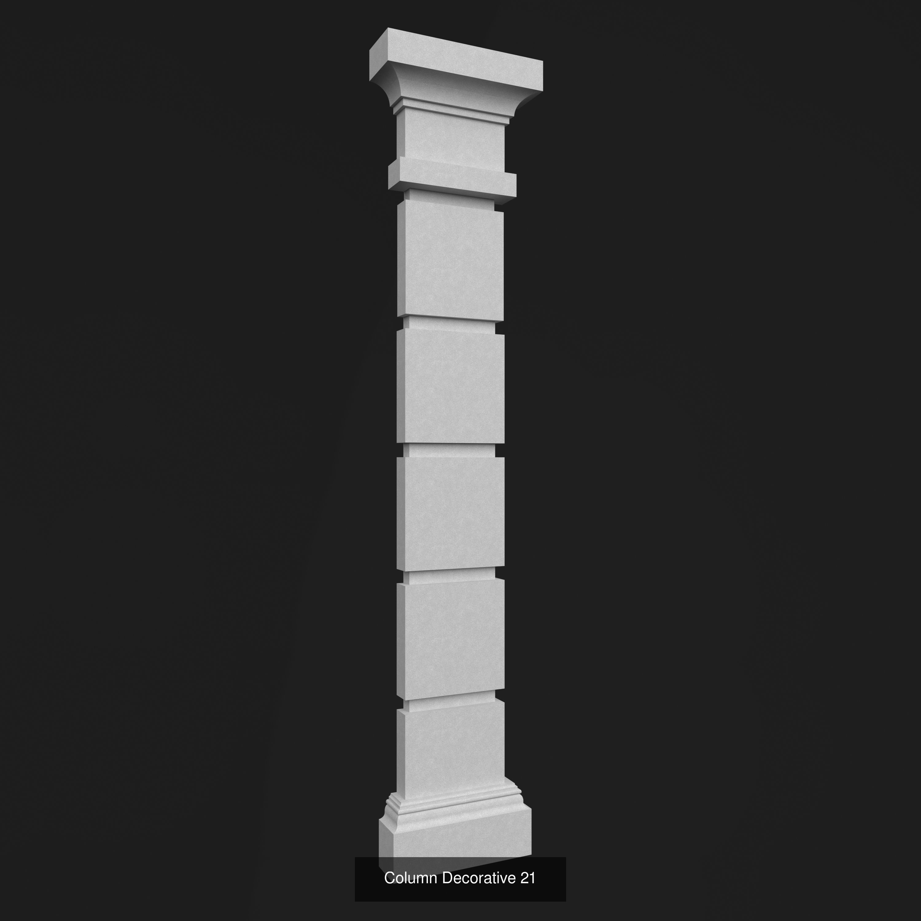 Collection Column Decorative 5 | CGTrader