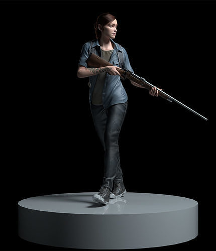 Ellie TLOU2 3D model 3D printable | CGTrader