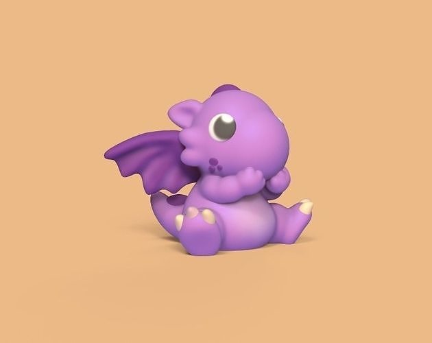 Baby Dragon 3D model 3D printable | CGTrader