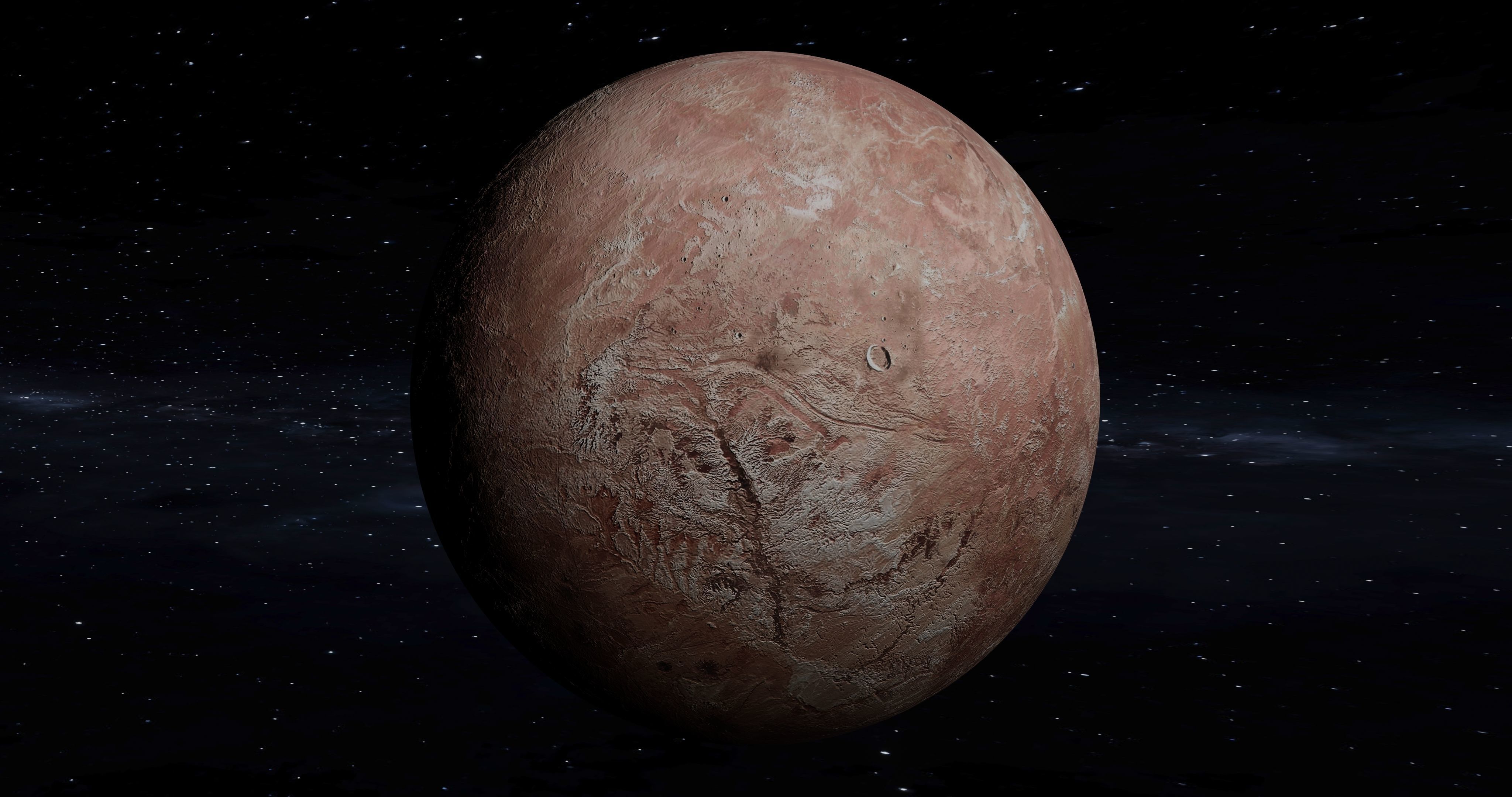 This is a Fictional planet MAKEMAKE 3D model animated | CGTrader