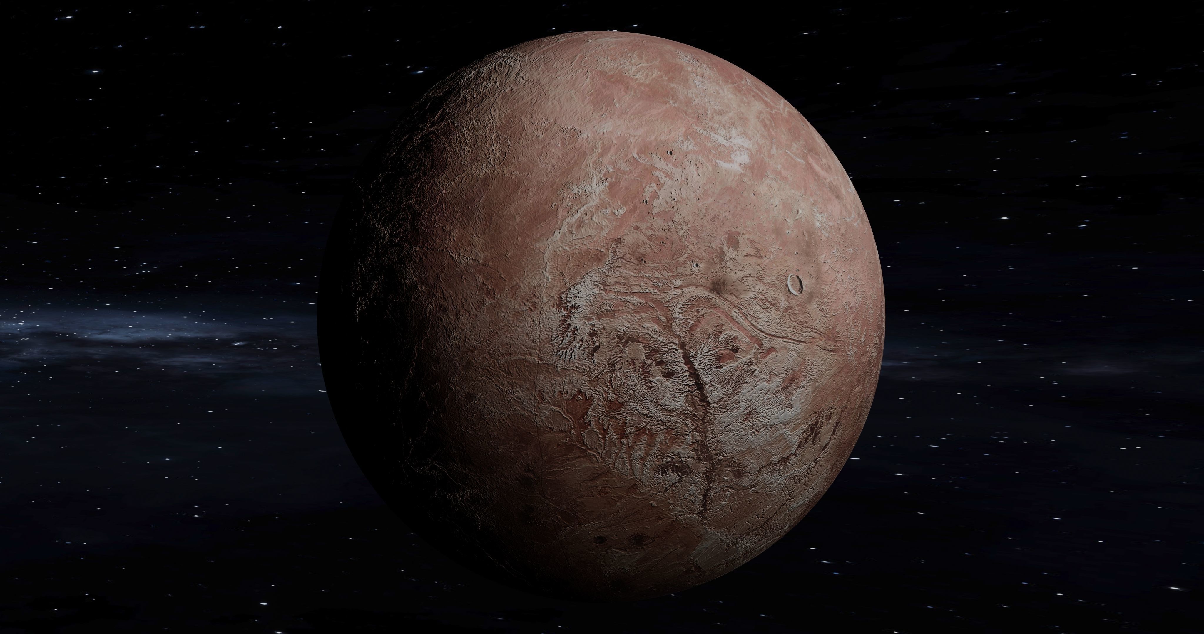This is a Fictional planet MAKEMAKE 3D model animated | CGTrader