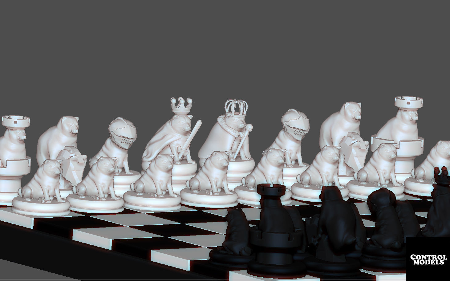 CHEEMS DOGE DOGGY CHESS SET PACK 3D model 3D printable | CGTrader