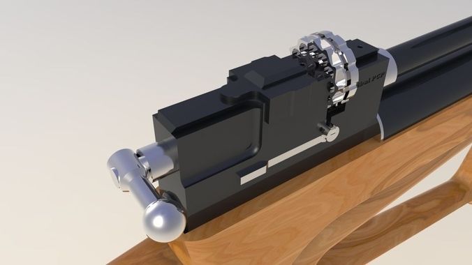 PCP airgun free 3D Model IGE IGS IGES STP | CGTrader.com