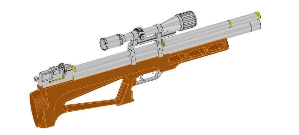 PCP airgun free 3D model | CGTrader