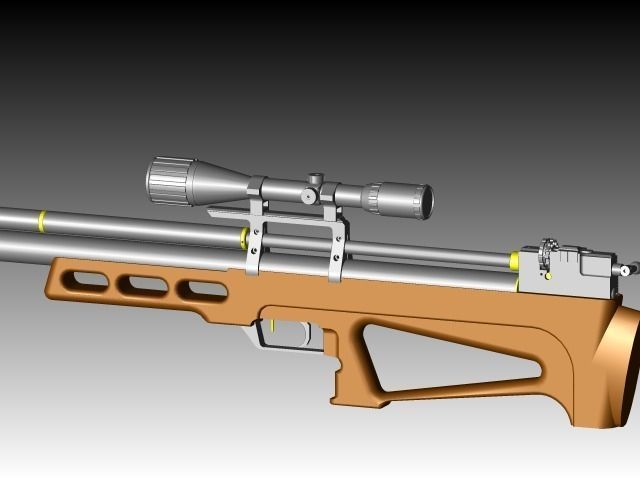 PCP airgun free 3D model | CGTrader