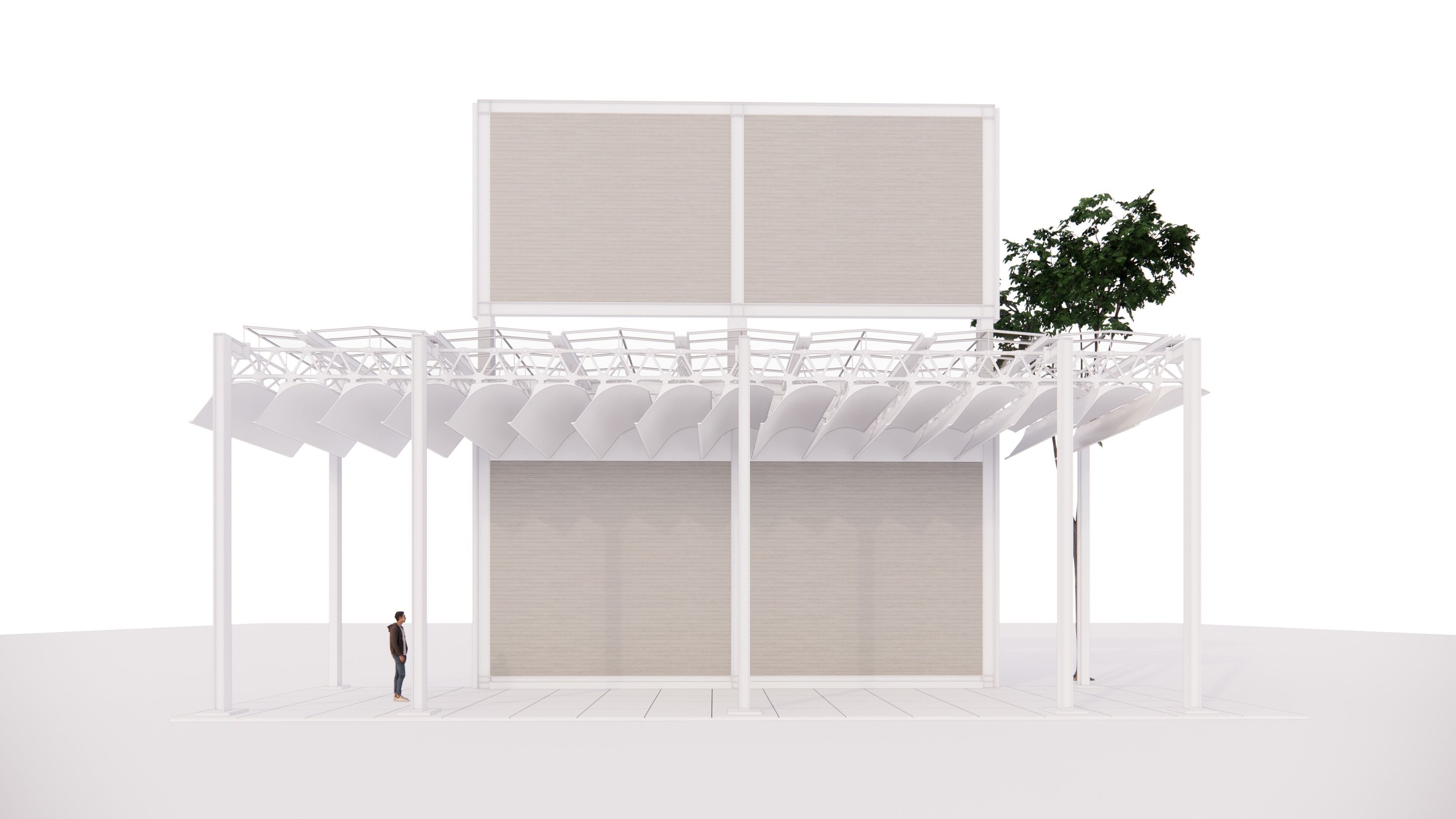 Menil Collection - Exterior Facade sample 3D model | CGTrader