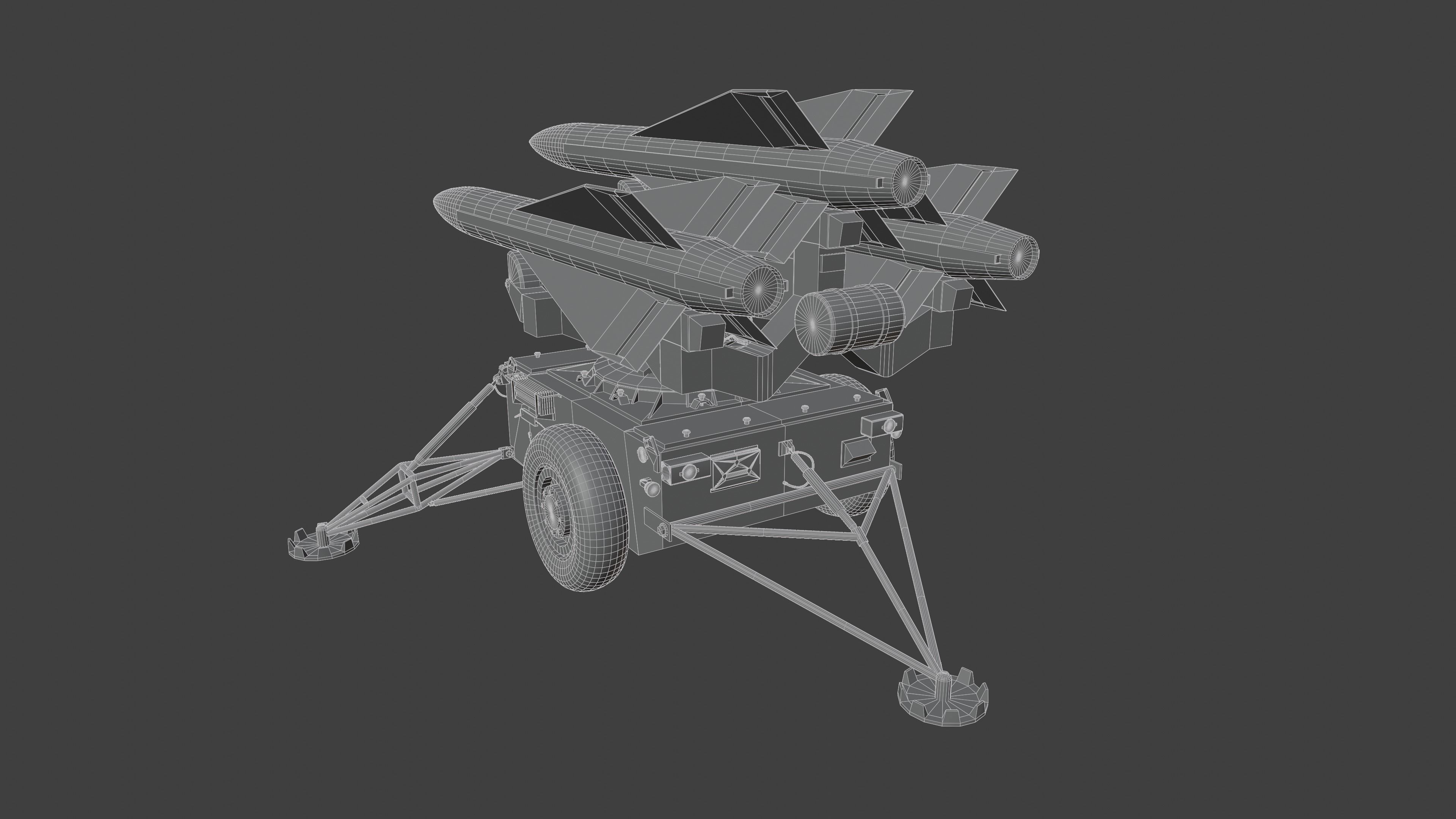 3D model Mim 23 HAWK - Air Defense Missile VR / AR / low-poly | CGTrader