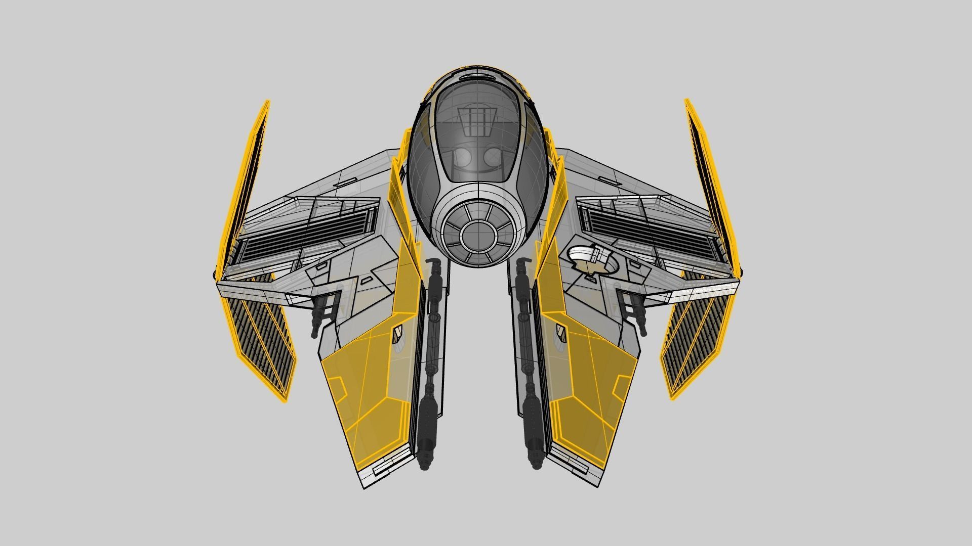STAR WARS Jedi Interceptor ETA-2 3D model | CGTrader