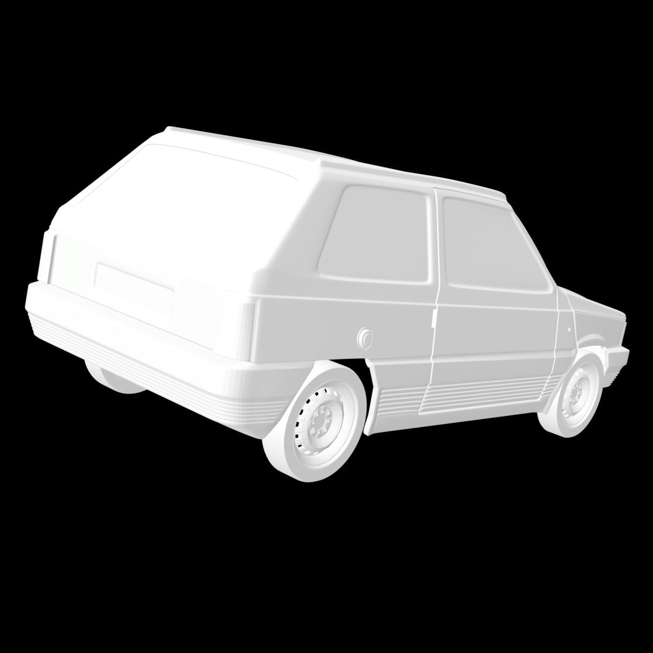 Fiat Panda 1st Gen 3D model 3D printable | CGTrader