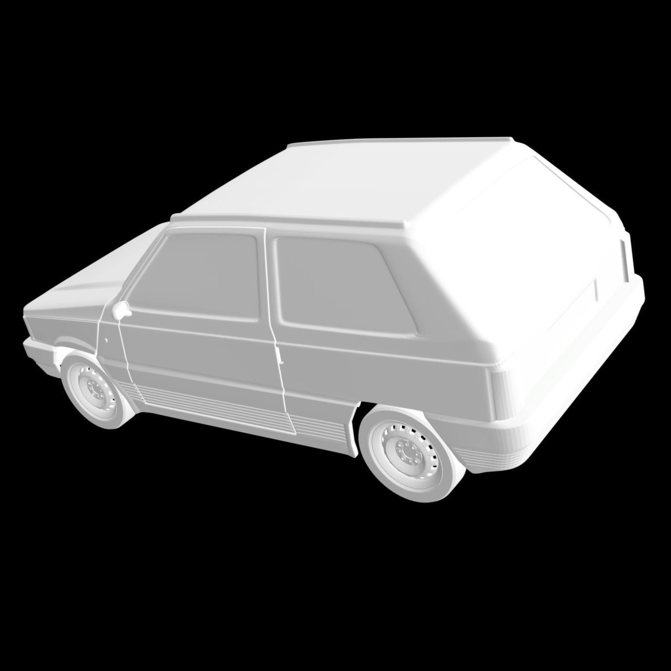 Fiat Panda 1st Gen 3D model 3D printable | CGTrader