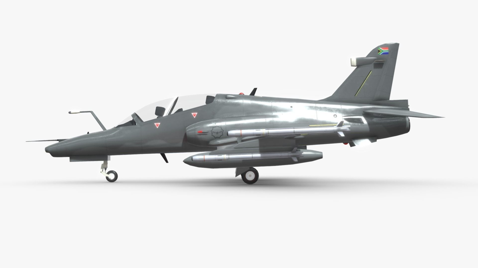 3D model BAE Hawk Mk 120 South African Airforce VR / AR / low-poly ...
