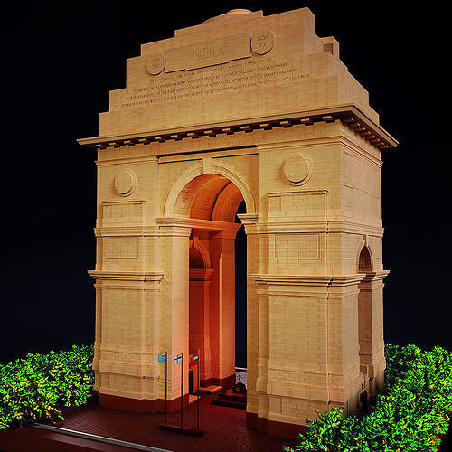 3D model India Gate memorial PBR 3d model VR / AR / low-poly | CGTrader