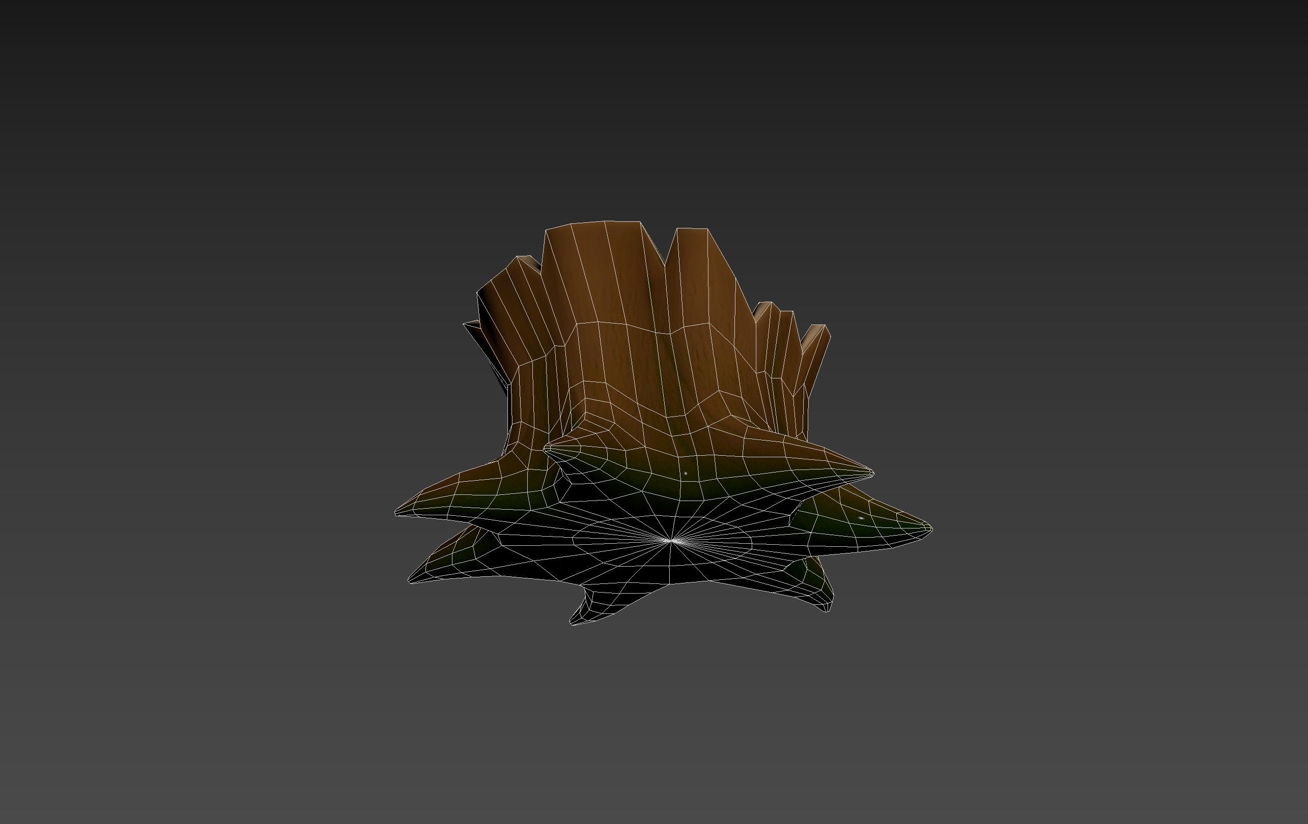 3D model Low Poly Stump 002 VR / AR / low-poly | CGTrader