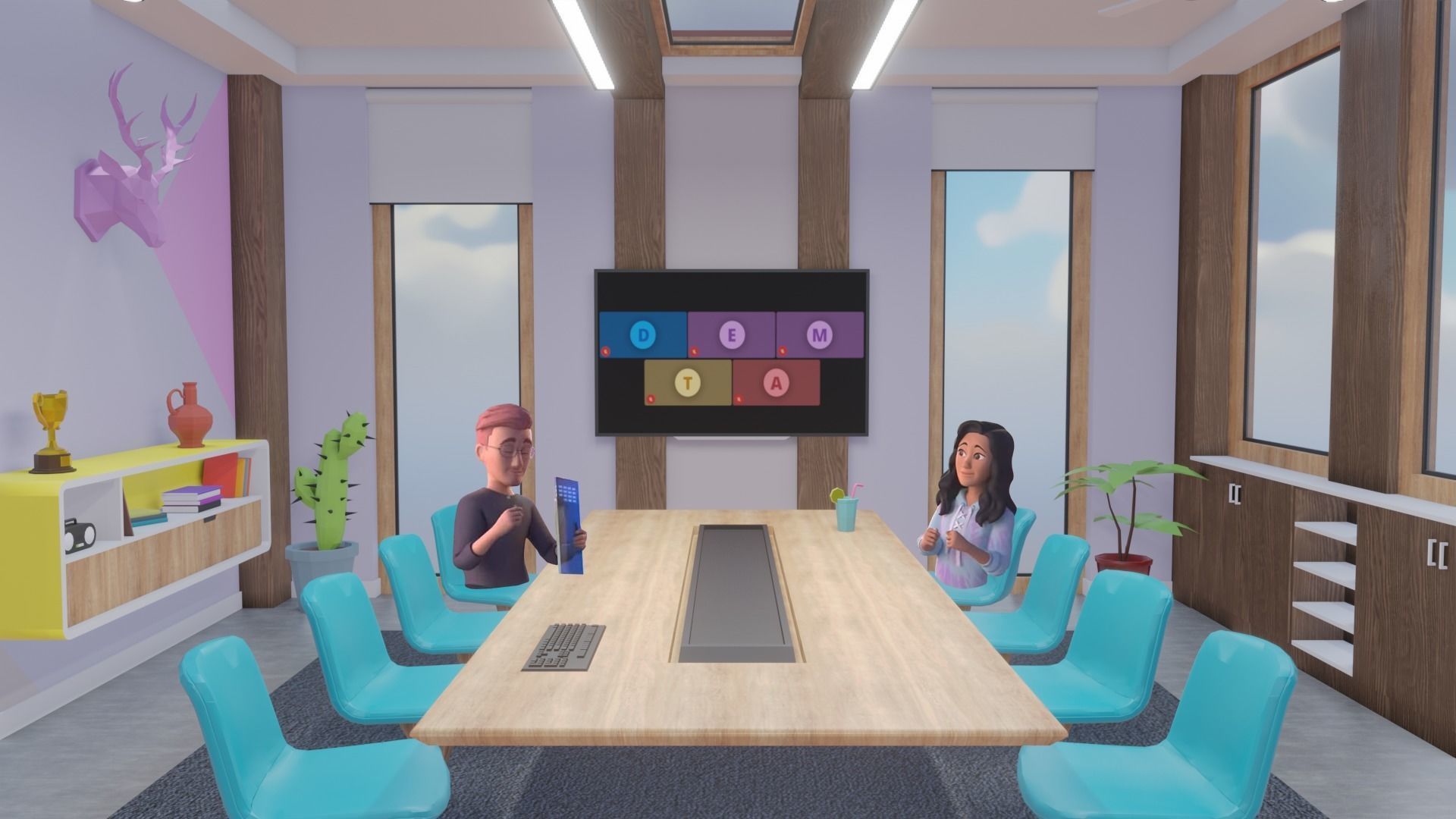 3D model Metaverse Workroom VR / AR / low-poly | CGTrader