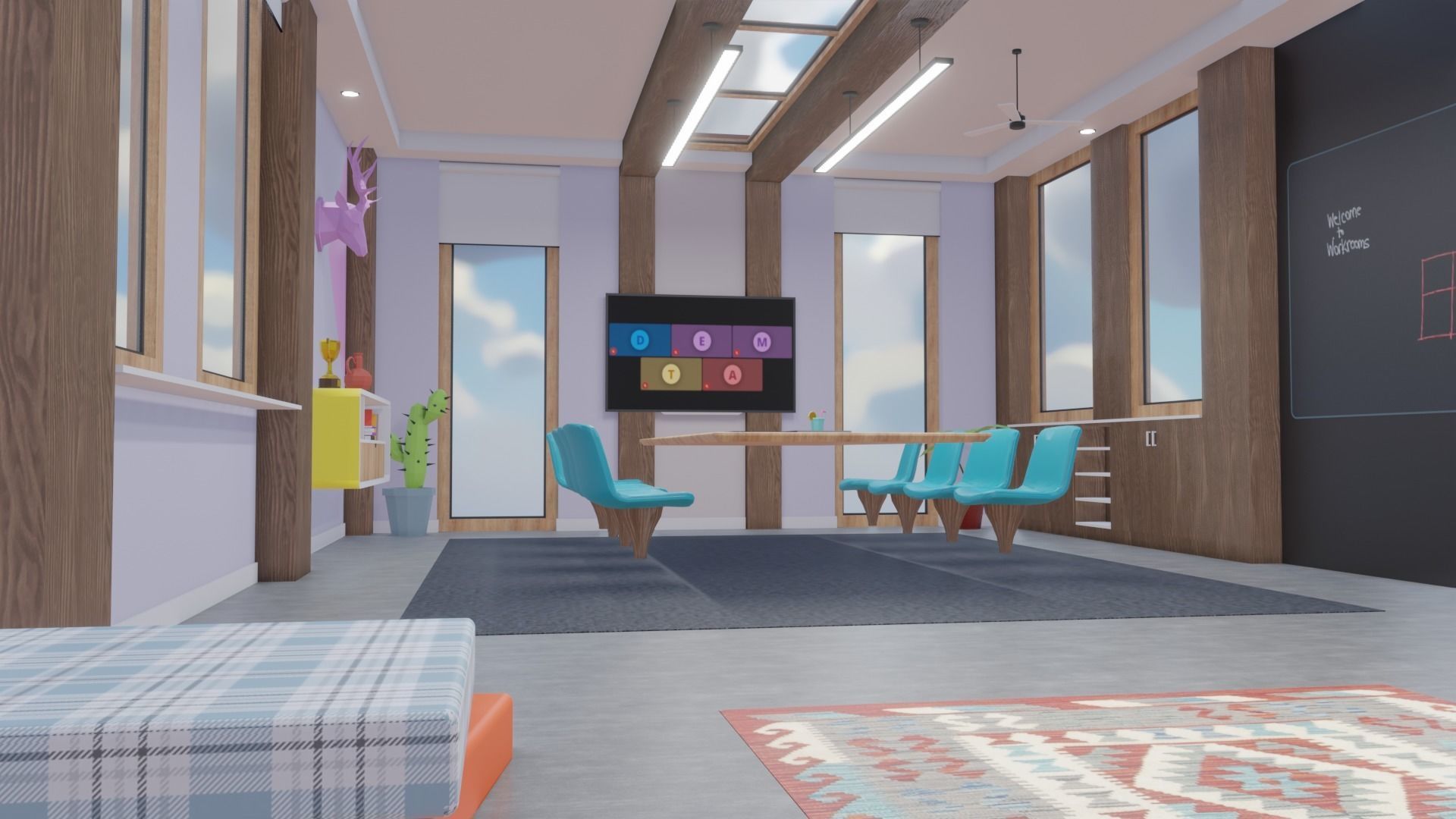 3D model Metaverse Workroom VR / AR / low-poly | CGTrader