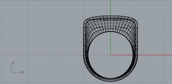 Anello bombato da rete di curve free 3D model | CGTrader