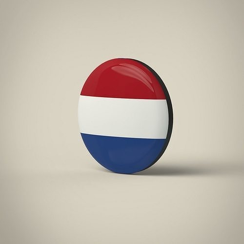 3D model Netherlands Badge VR / AR / low-poly | CGTrader