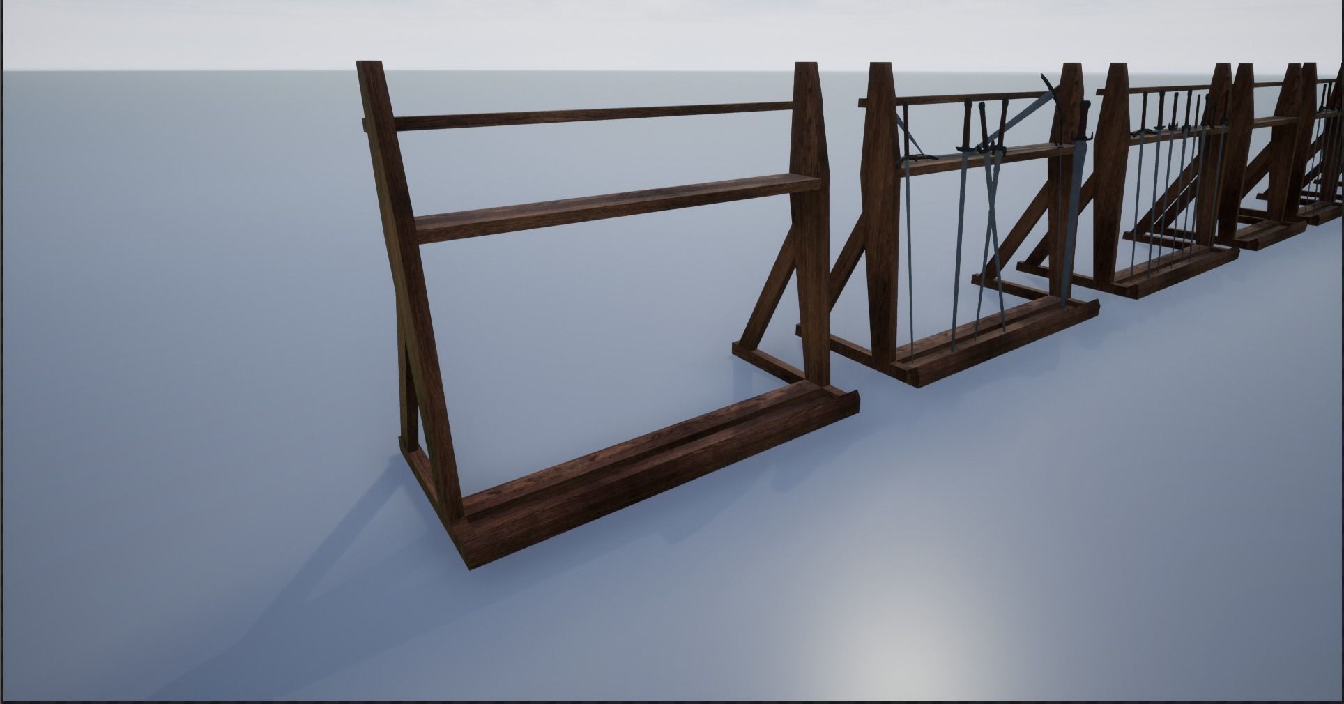3D model Lowpoly Sword Weapon Racks VR / AR / low-poly | CGTrader