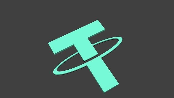 Tether logo 3D model | CGTrader