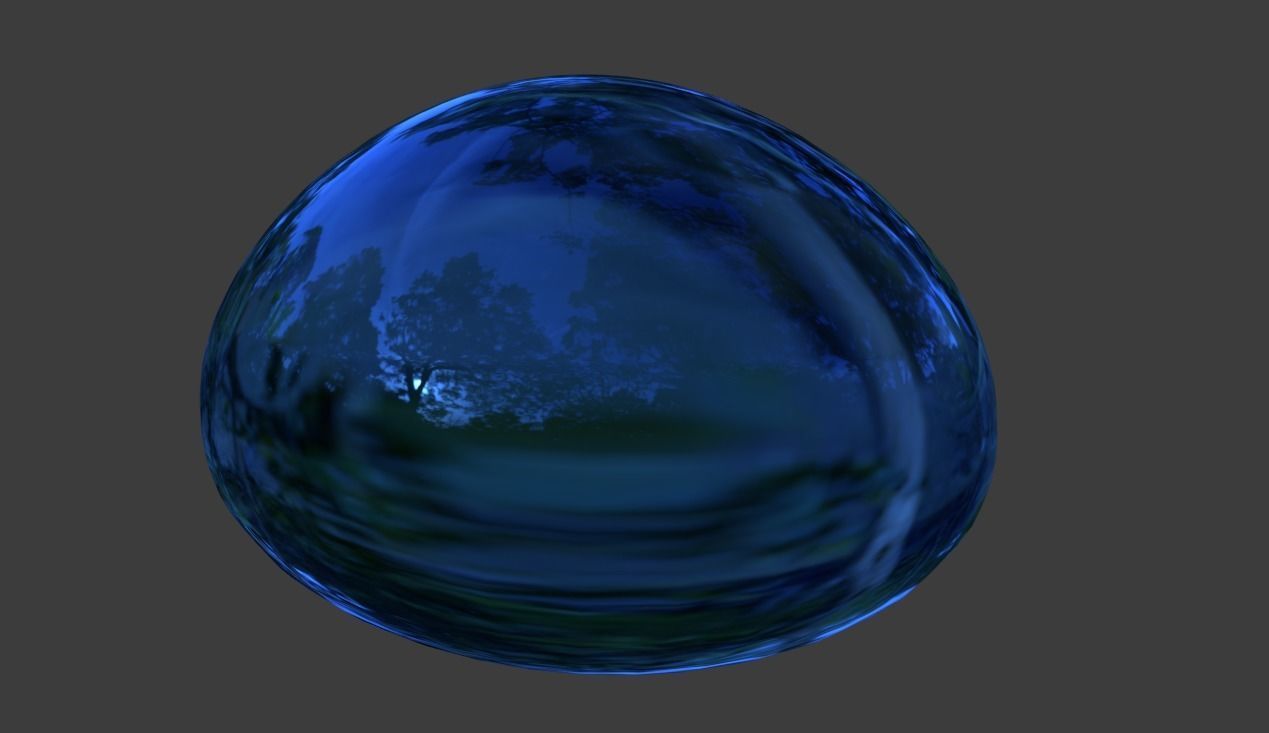A blue slime 3D model rigged | CGTrader