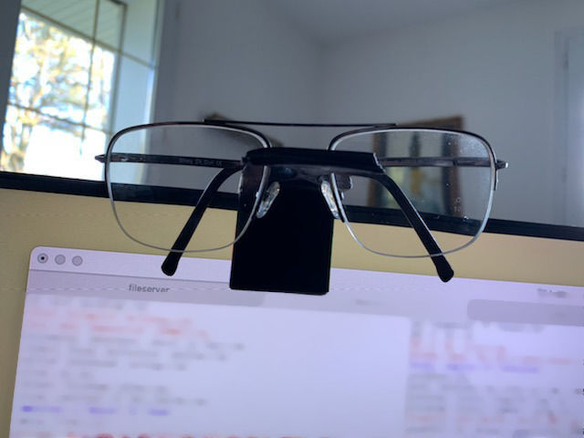 Easy to print monitor top eyeglass holder 3D model 3D printable | CGTrader