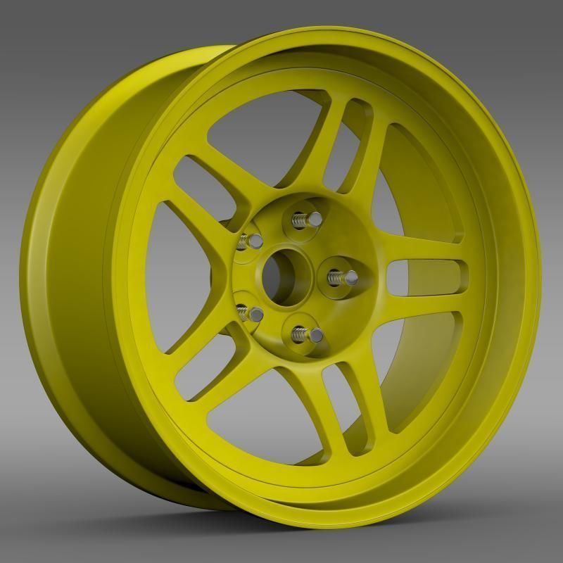 Chevrolet Camaro GS Racecar 2008 rim 3D model | CGTrader