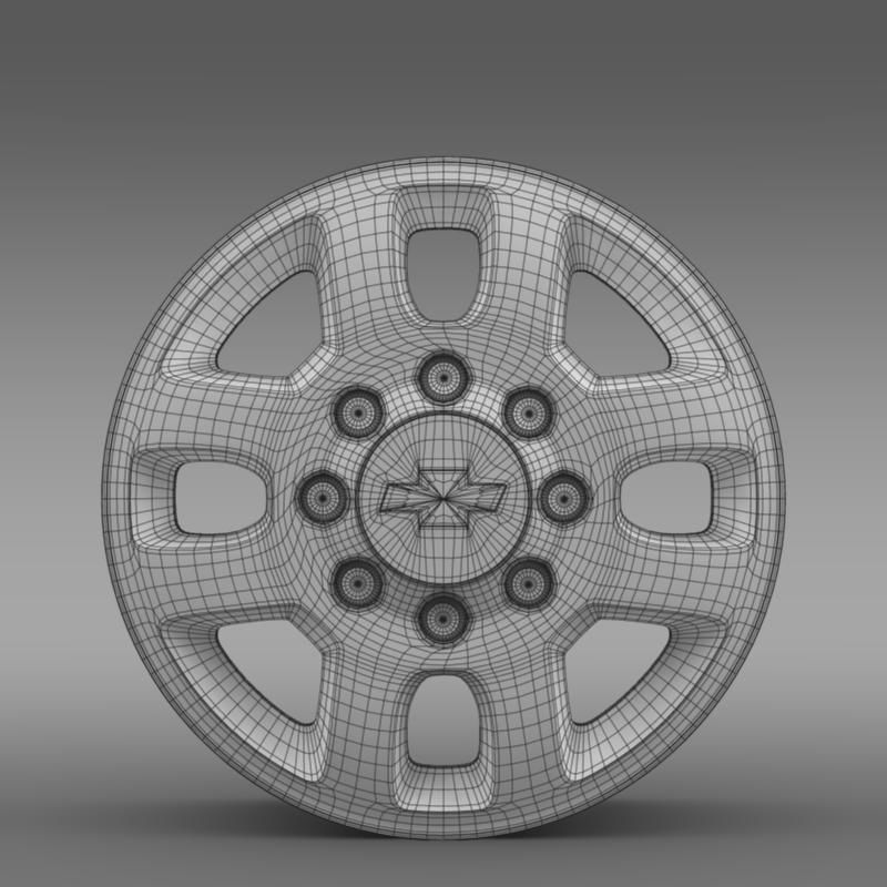 Chevrolet Silverado 3500HD 2012 rim 3D model | CGTrader