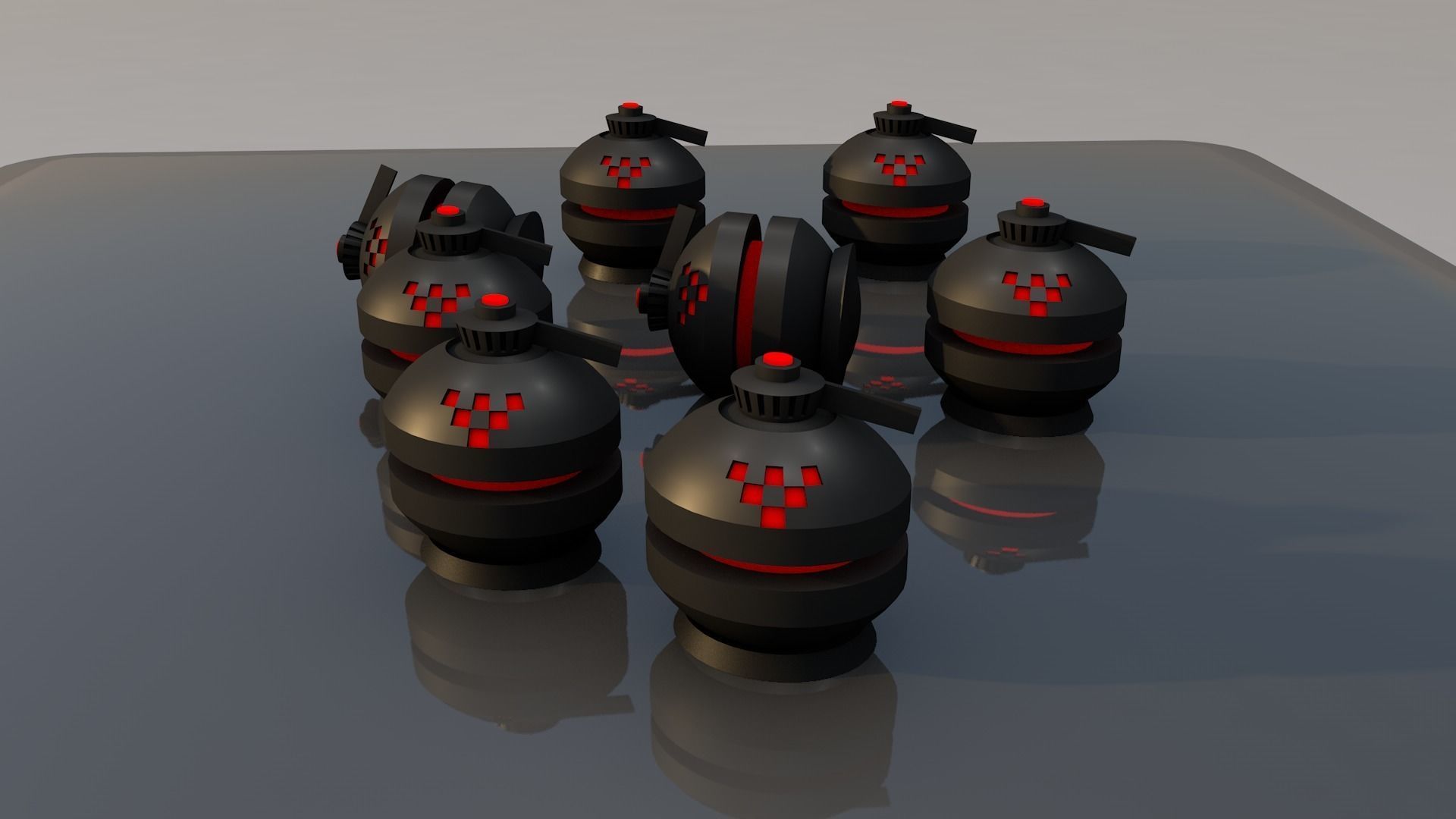 Sci Fi Grenade 3D model | CGTrader