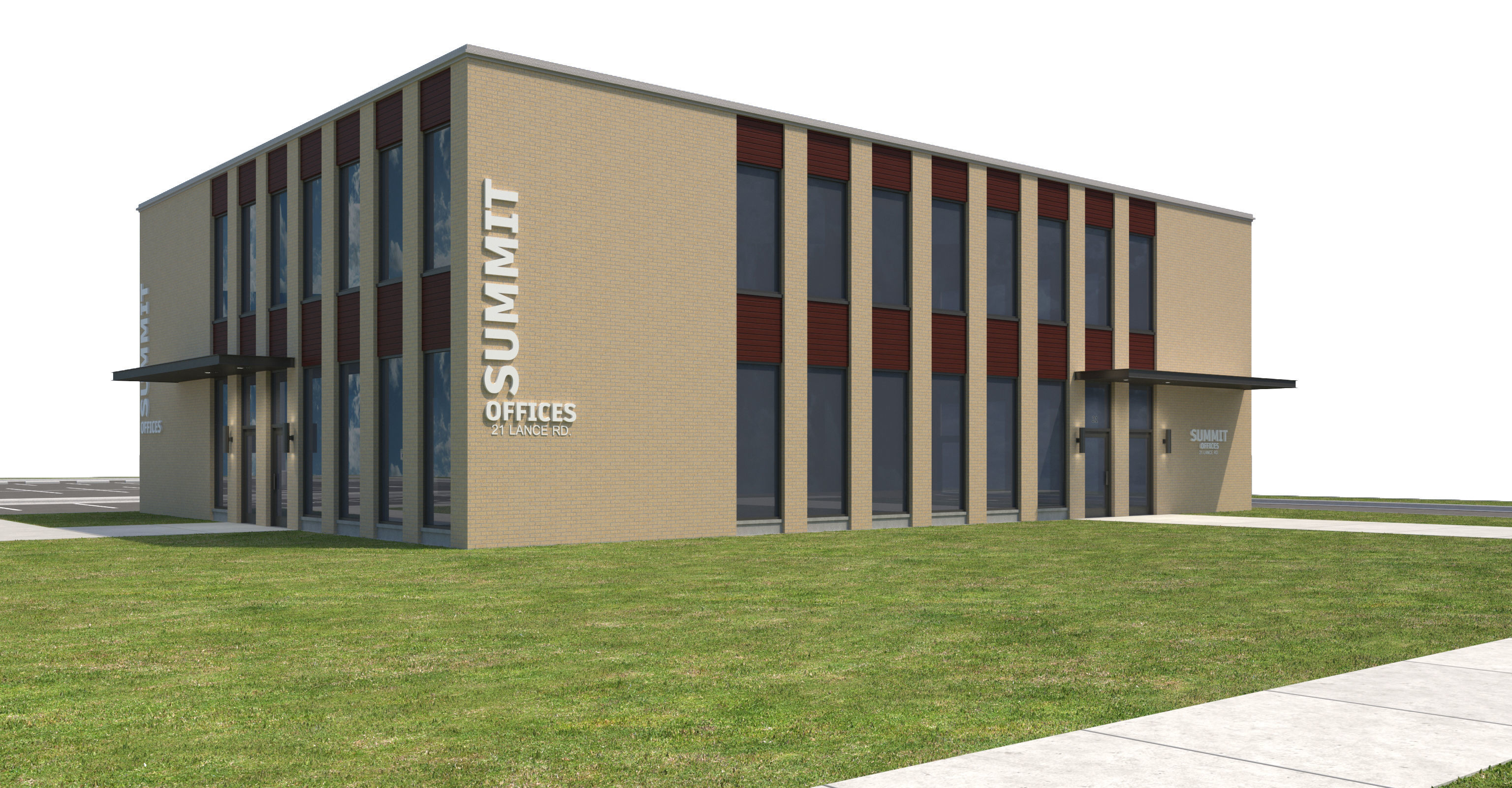 Commercial-034 Office Building 3D model | CGTrader