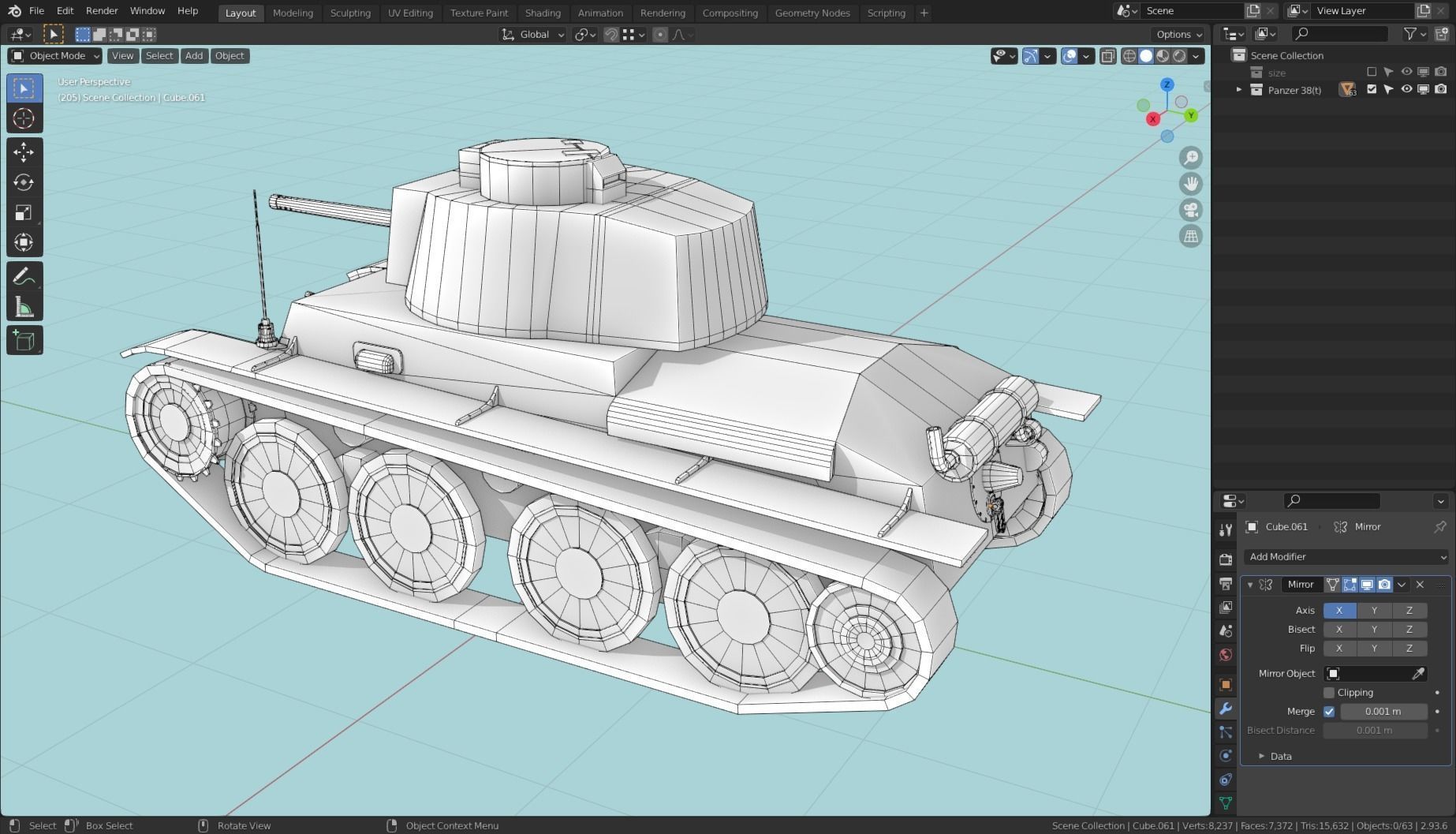 3D model Panzerkampfwagen 38t Tank Base Mesh VR / AR / low-poly | CGTrader
